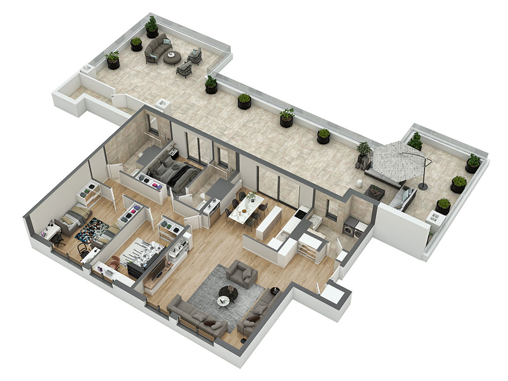 Lamela C | Stan C30 - ČETVOROSOBAN 298,77m² - M Invest